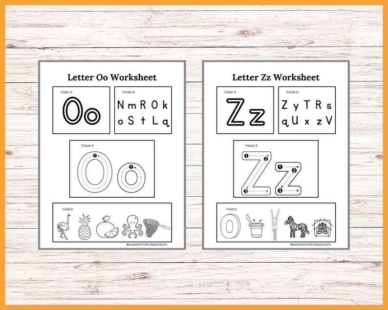 Preschool Morning Work, Alphabet Worksheets, Preschool Busy Binder, ABC ...