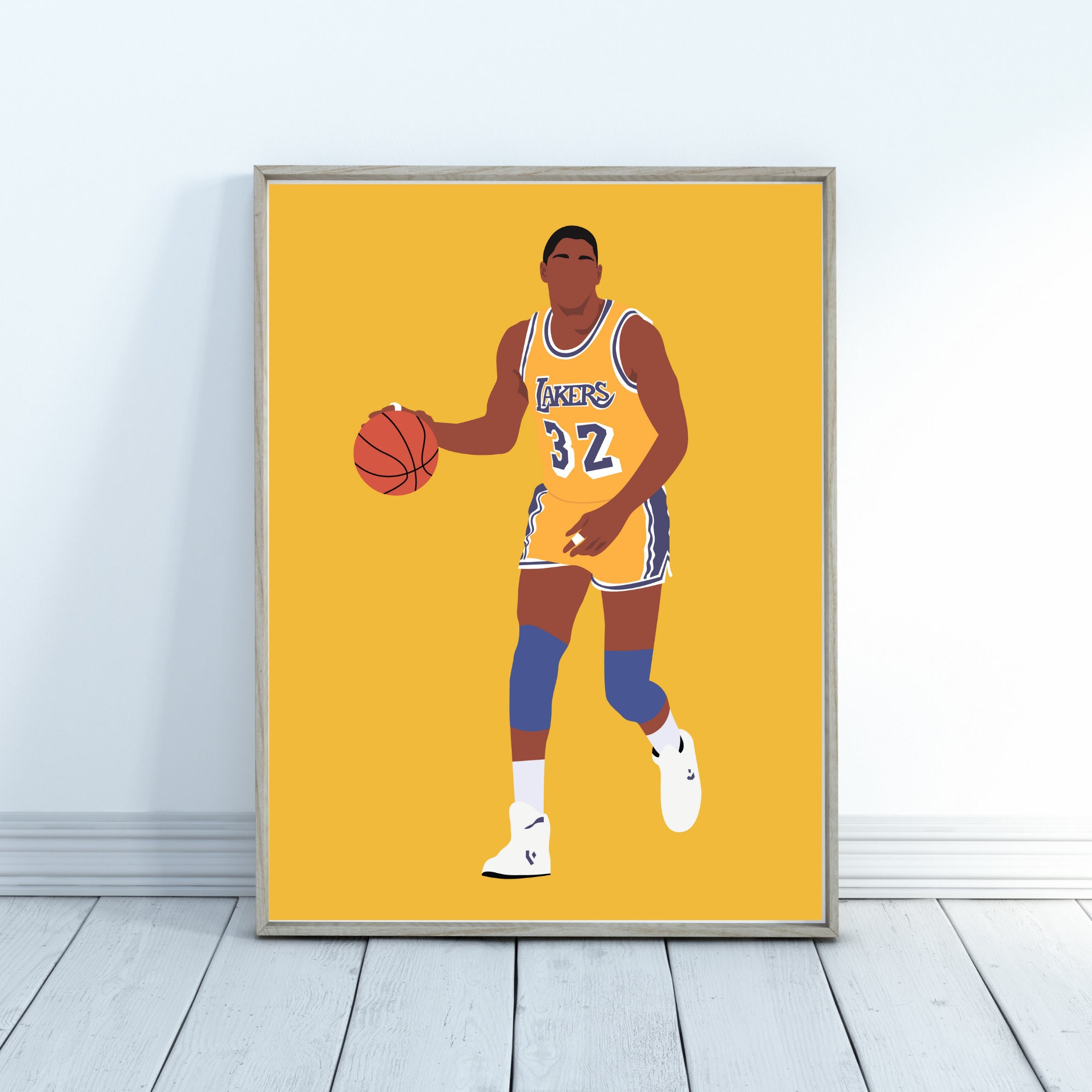 Magic Johnson Poster Magic Johnson Gifts Magic Johnson - Etsy