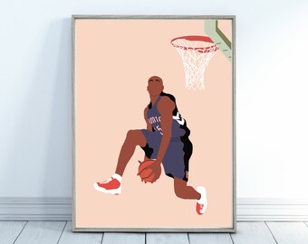 Vince Carter Olympics Dunk Poster 12x18 - Etsy
