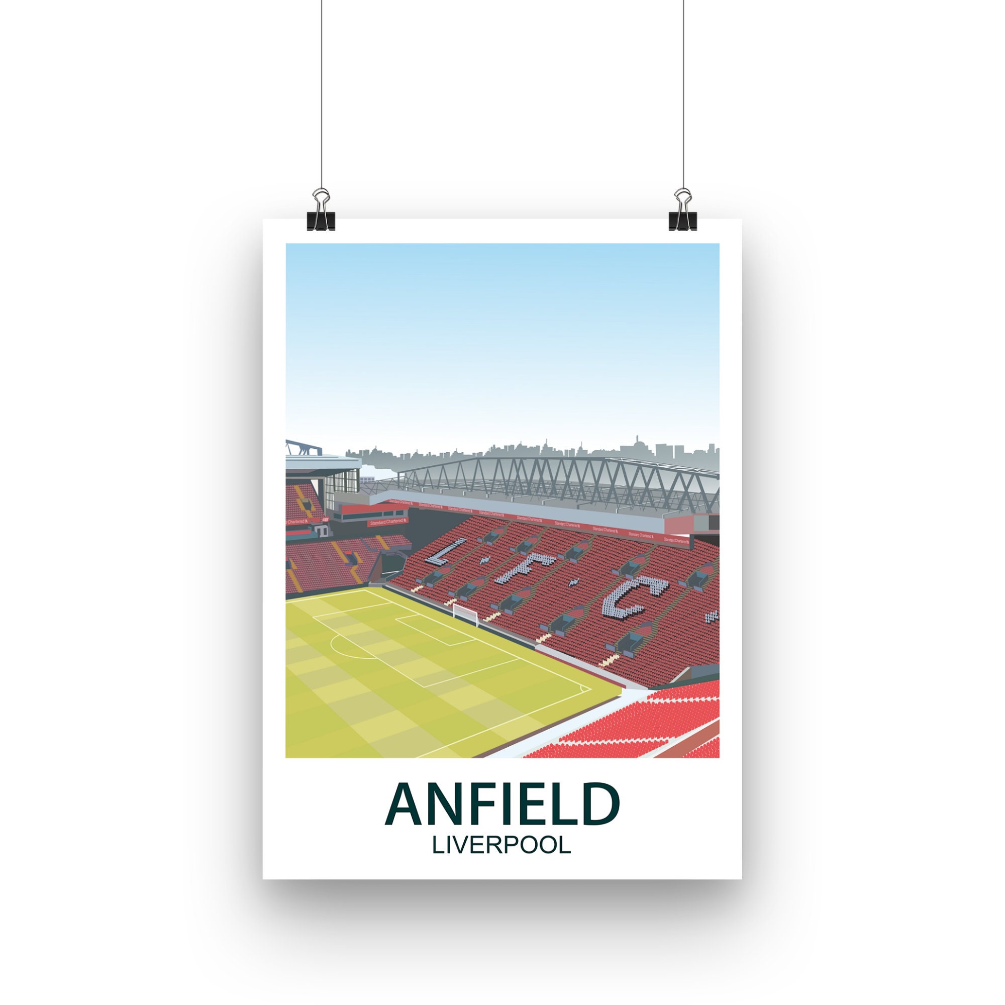 Anfield Liverpool Print Anfield Print Anfield Poster - Etsy