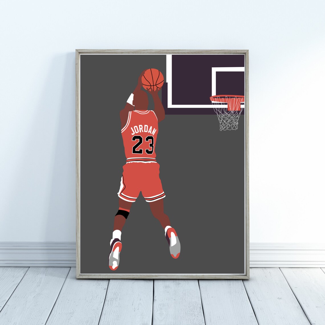 Michael Jordan Jump Shot Poster Jordan Gifts Michael | Etsy