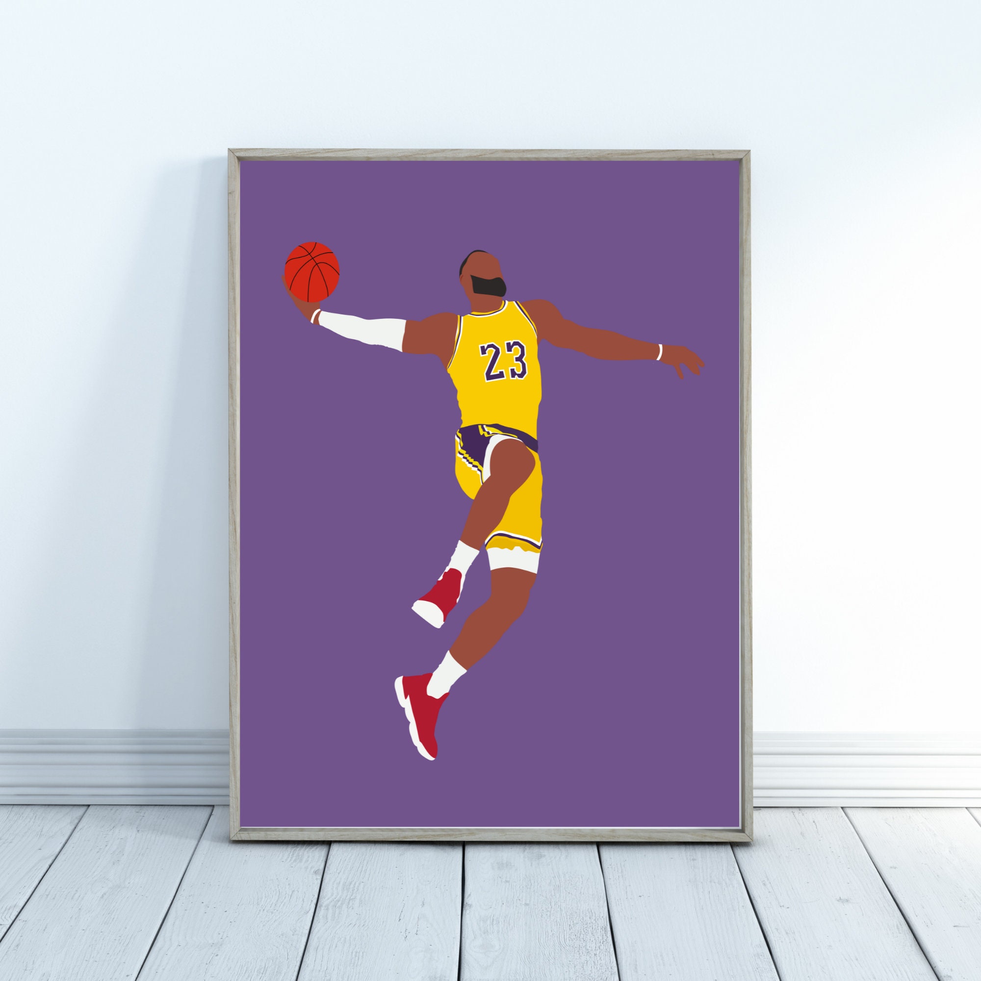LeBron James Dunk Poster - LeBron Gifts - LeBron James Print ...