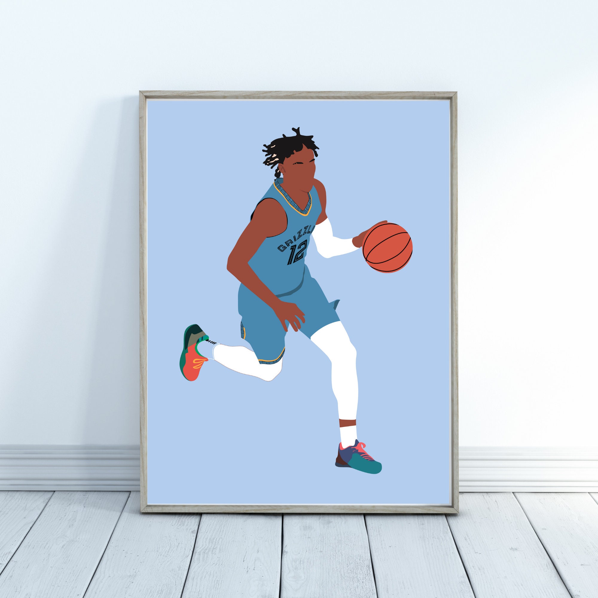 Ja Morant Poster - Ja Morant Gifts - Ja Morant Print - Basketball Poster