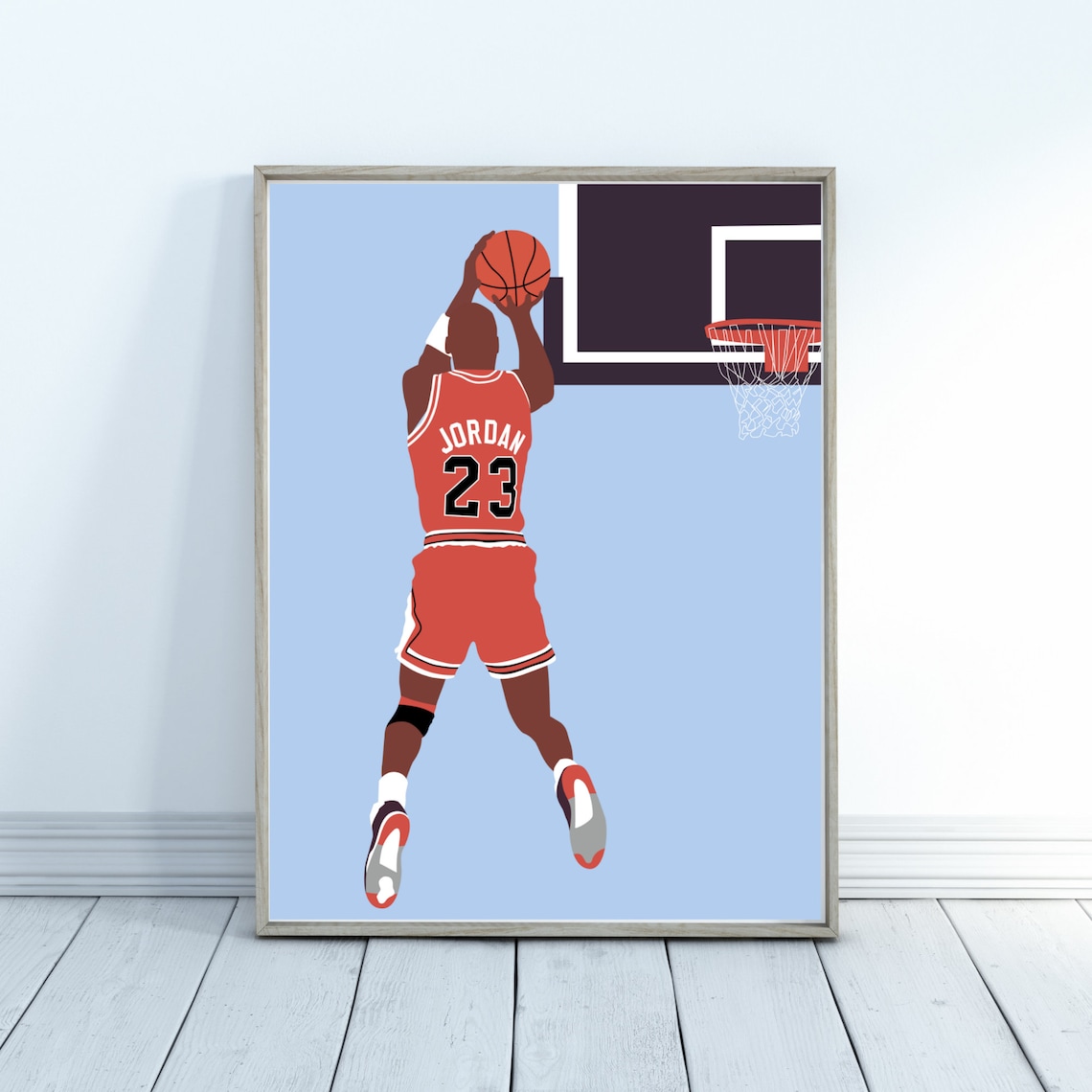 Michael Jordan Jump Shot Poster Jordan Gifts Michael | Etsy