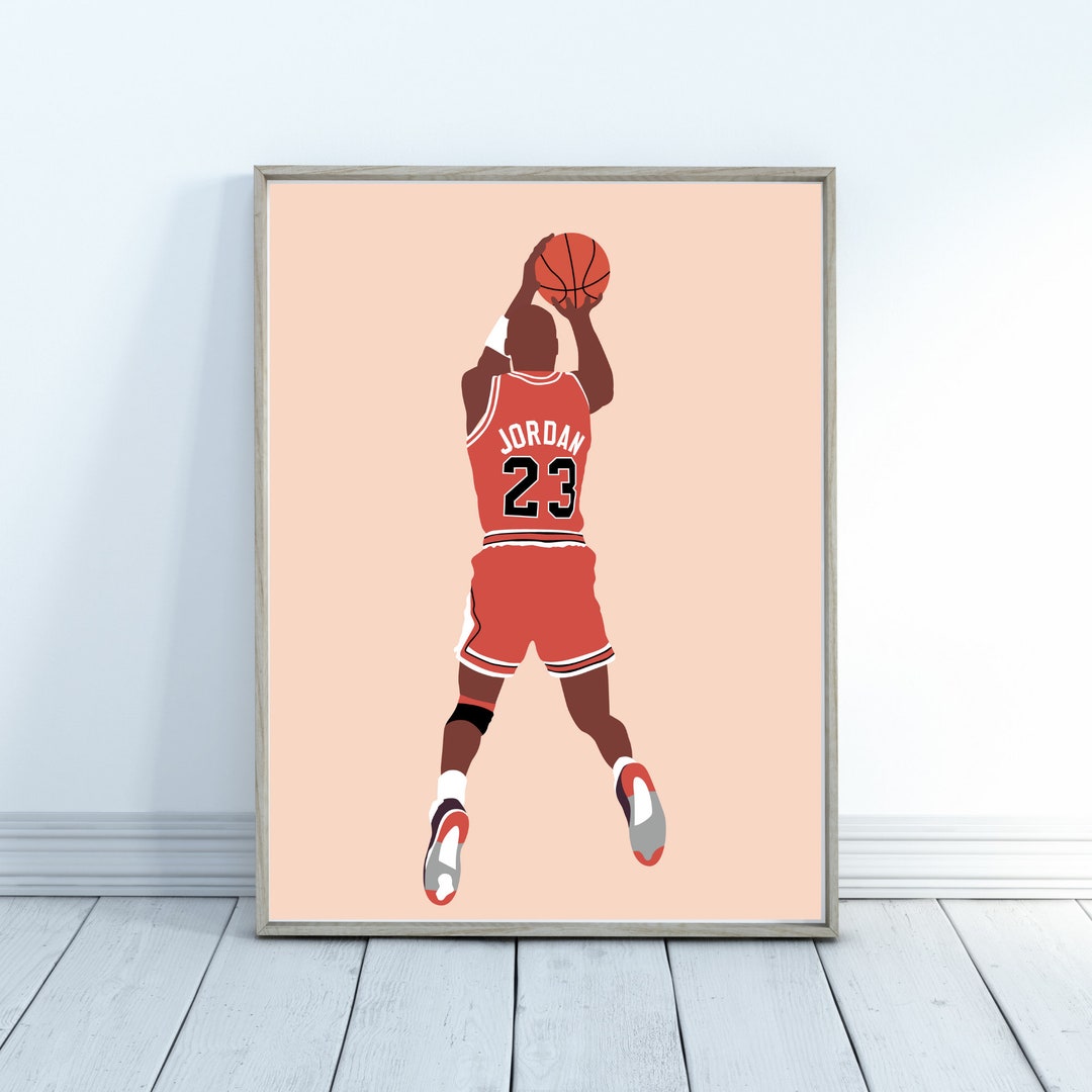 Michael Jordan the Shot Poster Jordan Gifts Michael Jordan - Etsy Australia