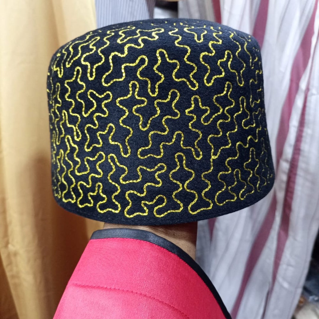 3 Pieces Awolowo Tonak Wool Cap// Wedding Hats// Senatorial Tonak Cap ...