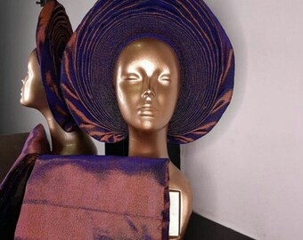 Royal Blue Gele - Etsy