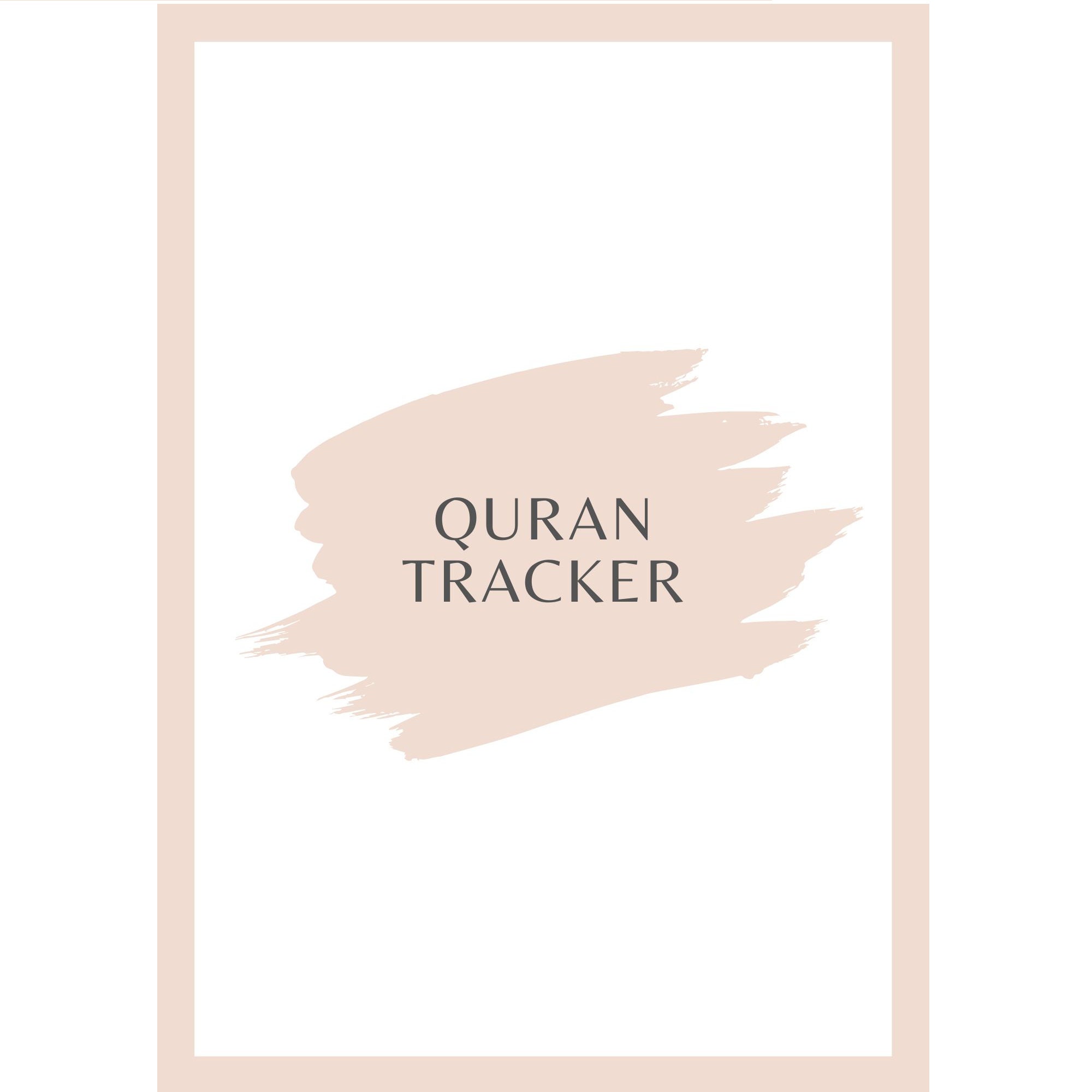 Digital | Quran Tracker | Surah Tracker | Verses Breakdown | A4 Size ...