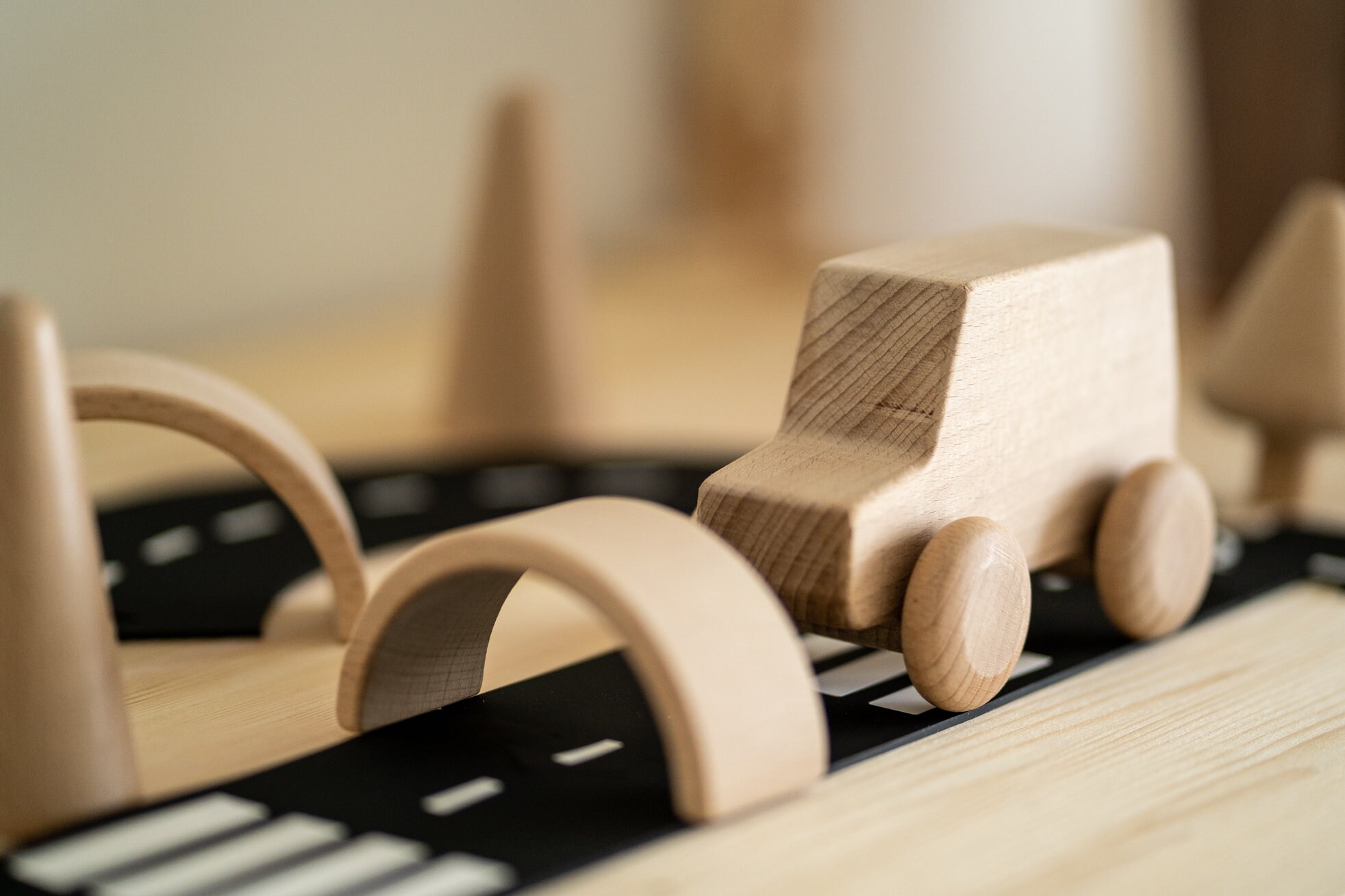 Wooden Car Set - Etsy