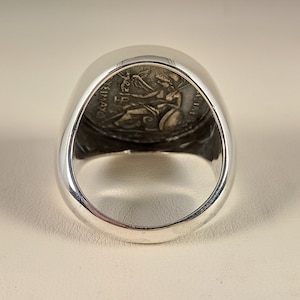 Mens Ring With Coin of Alexander the Great in Sterling Silver 925 - Etsy