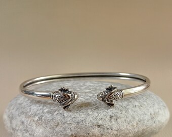 Handmade Bracelet With Ram Heads Made of Sterling Silver 925 - Etsy