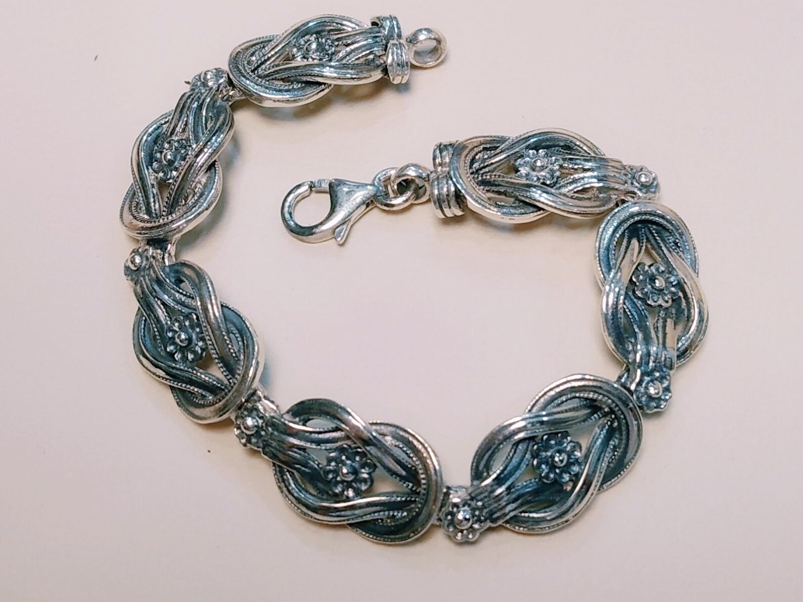 Hercules Knot Museum Copy Ancient Greek Style Bracelet in Sterling ...