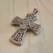 Greek Byzantine Hand Made Cross in Platinum Plated and Oxidized ...