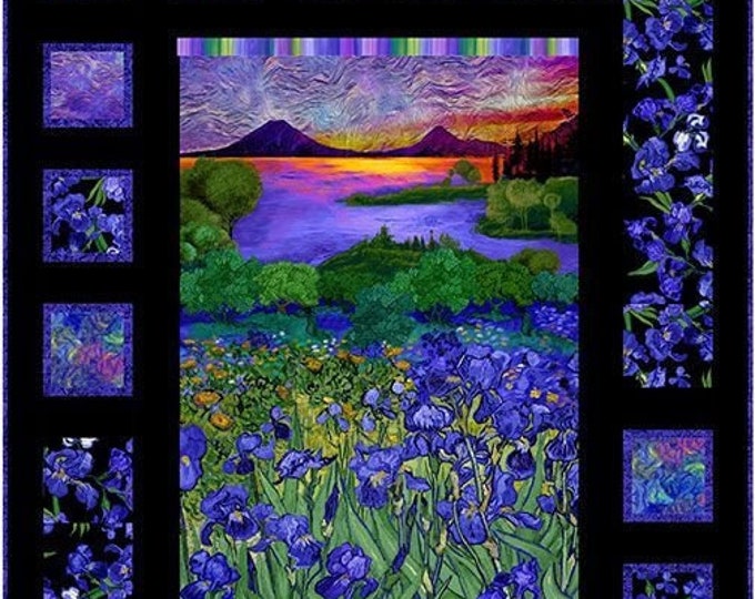 Quilt Kit Wild Iris 42" X 61" Oriental Harmony Quilt - Etsy