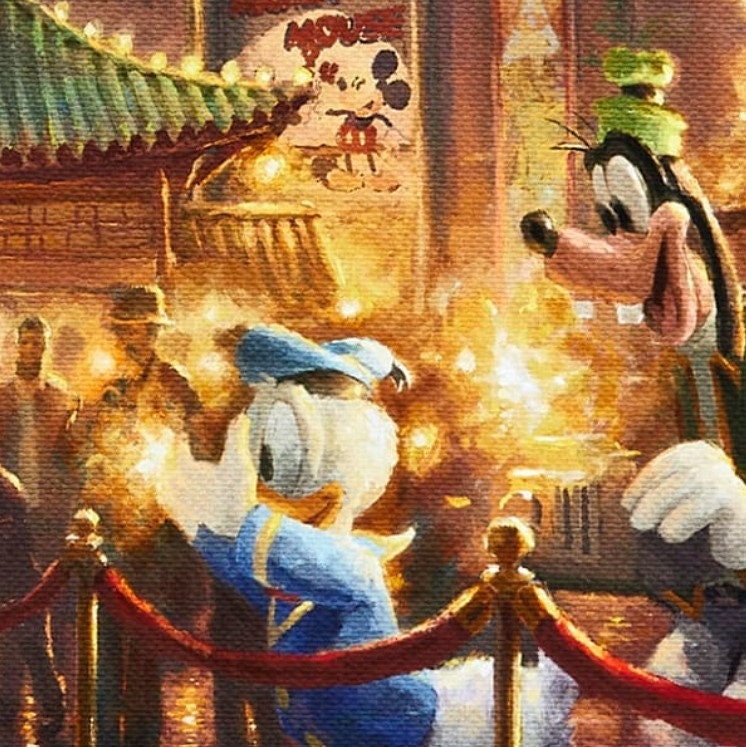Disney Dreams Mickey and Minnie in Hollywood 36 Panel by - Etsy