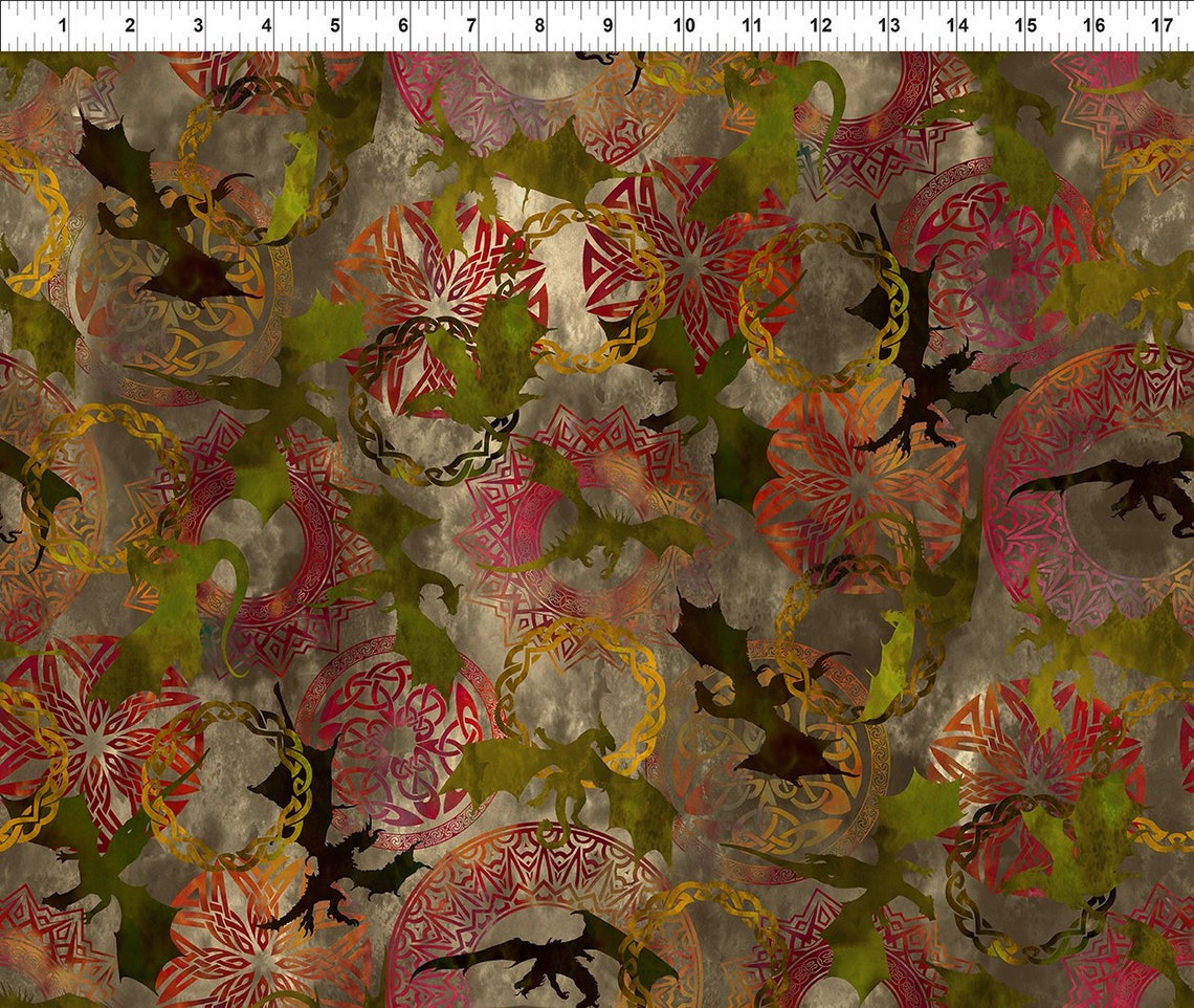 The Ancients Dragon Quilt Kit ~ in the Beginning Fabrics - Etsy