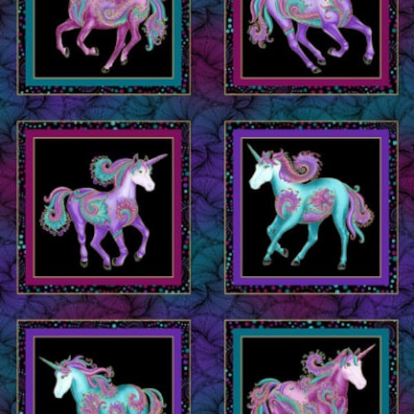 Unicorn Fabric Panel - Etsy