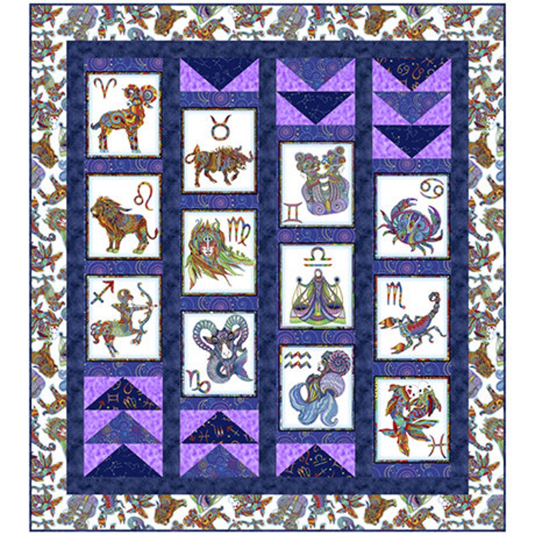 Zodiac Dreams Ingots Quilt 55 X 61 - Etsy