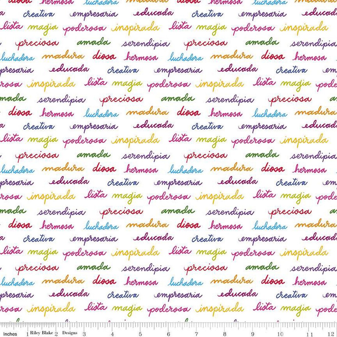 Eleanor Text Multi by Kathy Cano-murillo for Riley Blake Designs - Etsy
