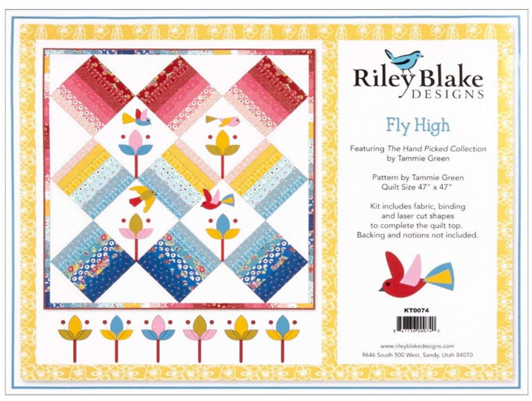 Riley Blake Designs Riley Blake Fly High Quilt Kit With Laser Cut ...