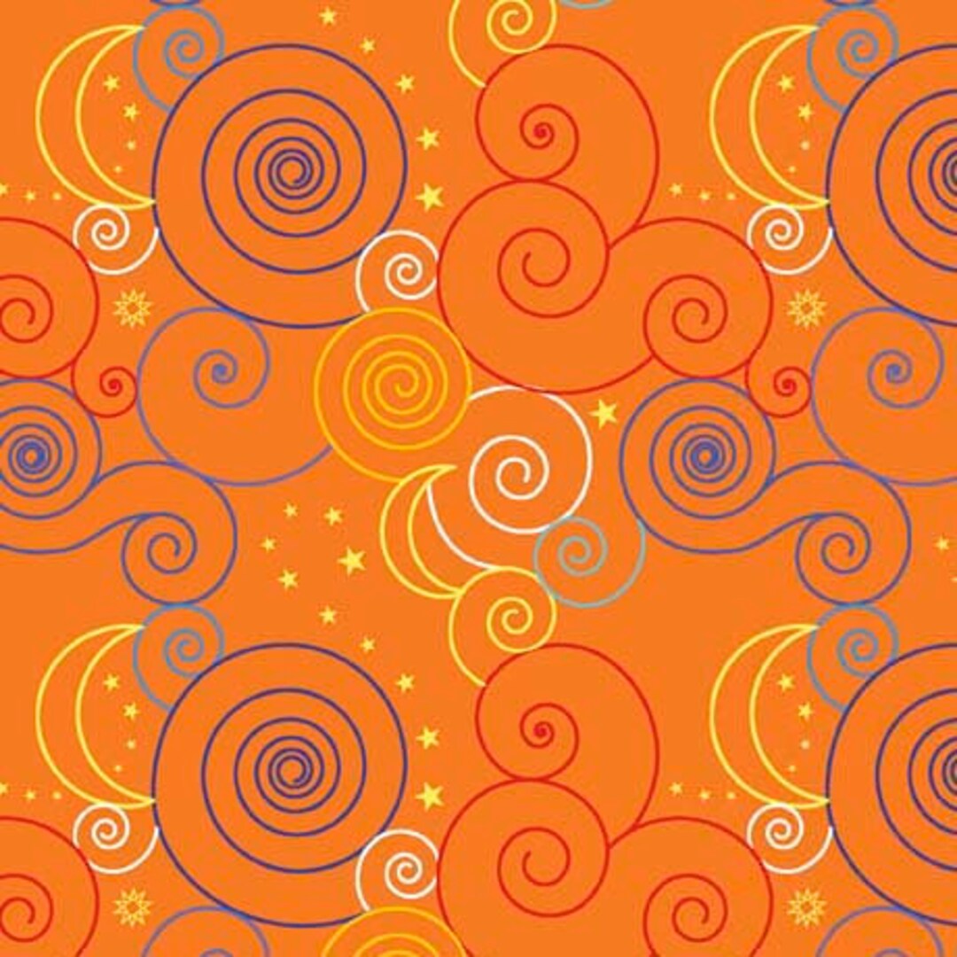 Zodiac Dreams ~ Scroll Orange - Etsy