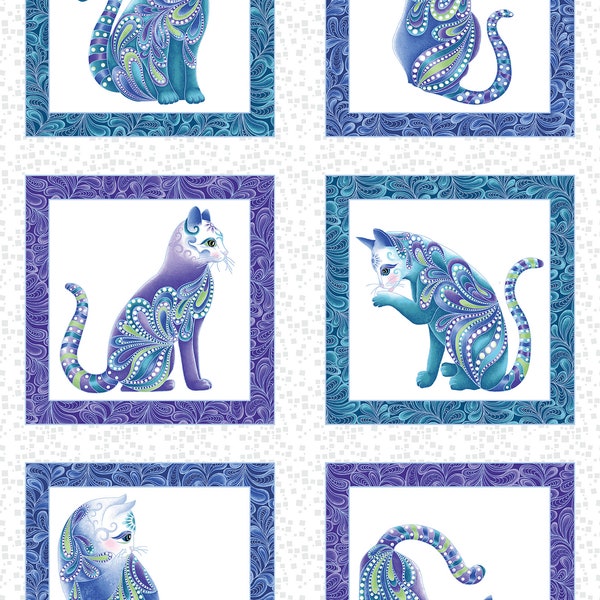 Catitude Fabric - Etsy UK