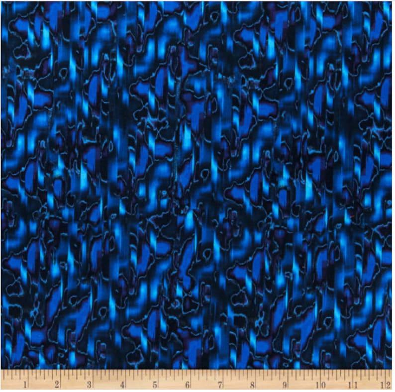 Rainforest Prism Stripe Blue Designed by Marcia Baldwin for Benartex - Etsy