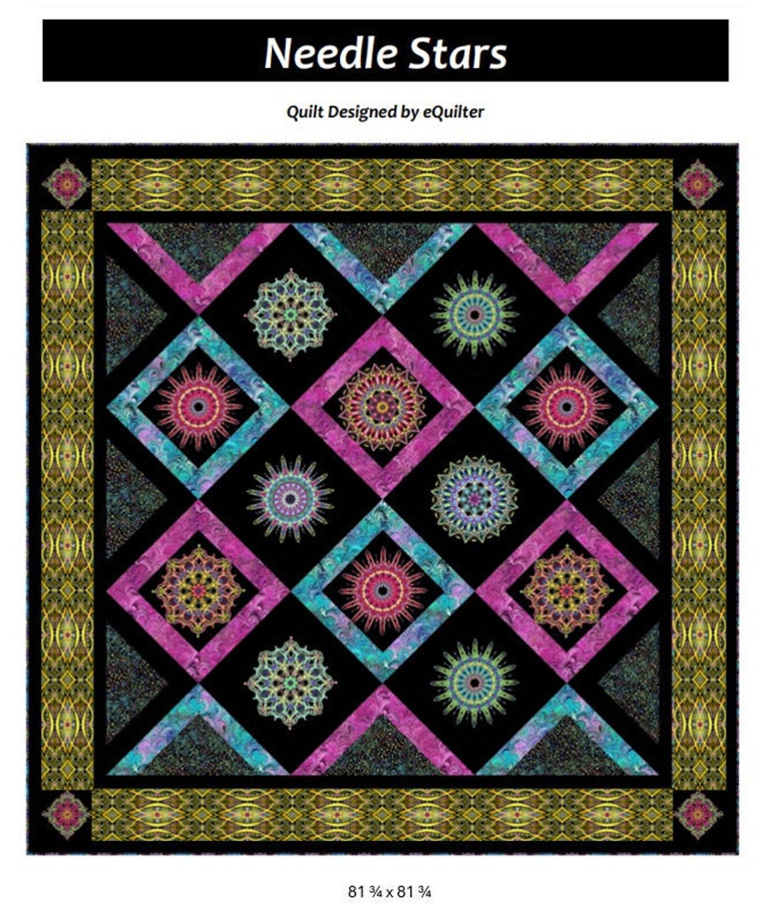 Needle Stars by Paula Nadelstern - Quilt Kit 81.75 X 81.75 - Etsy