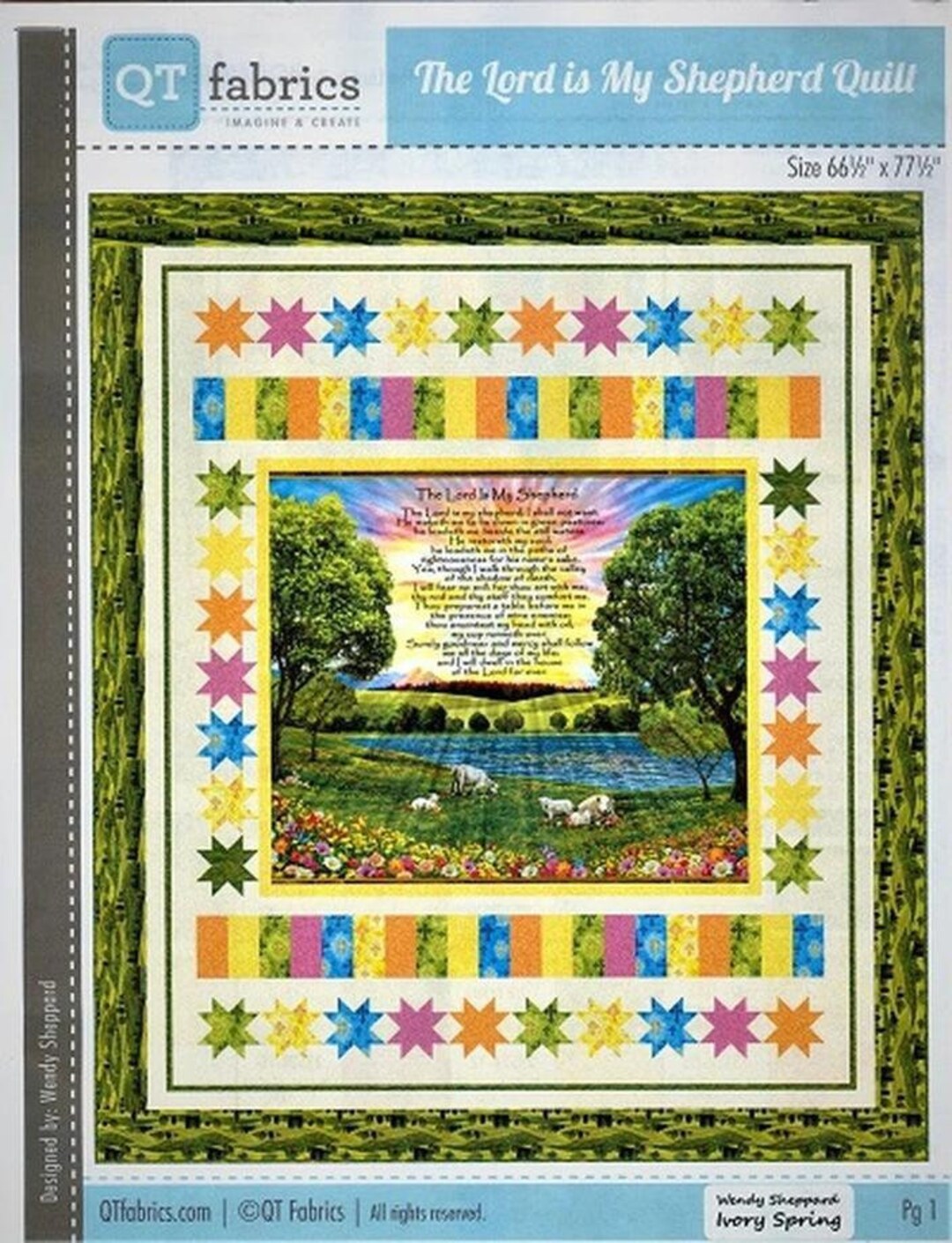 The Lord is My Shepherd Panel Quilt Kit 66" X 77" - QT Fabrics - Etsy