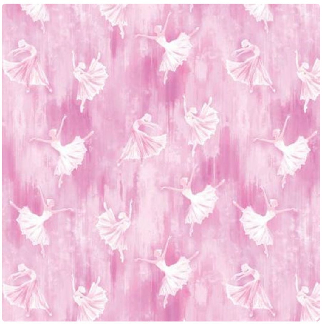 Pearl Ballet Pearlescent Ballet - Pink Ballerina Silhouette by Benartex ...