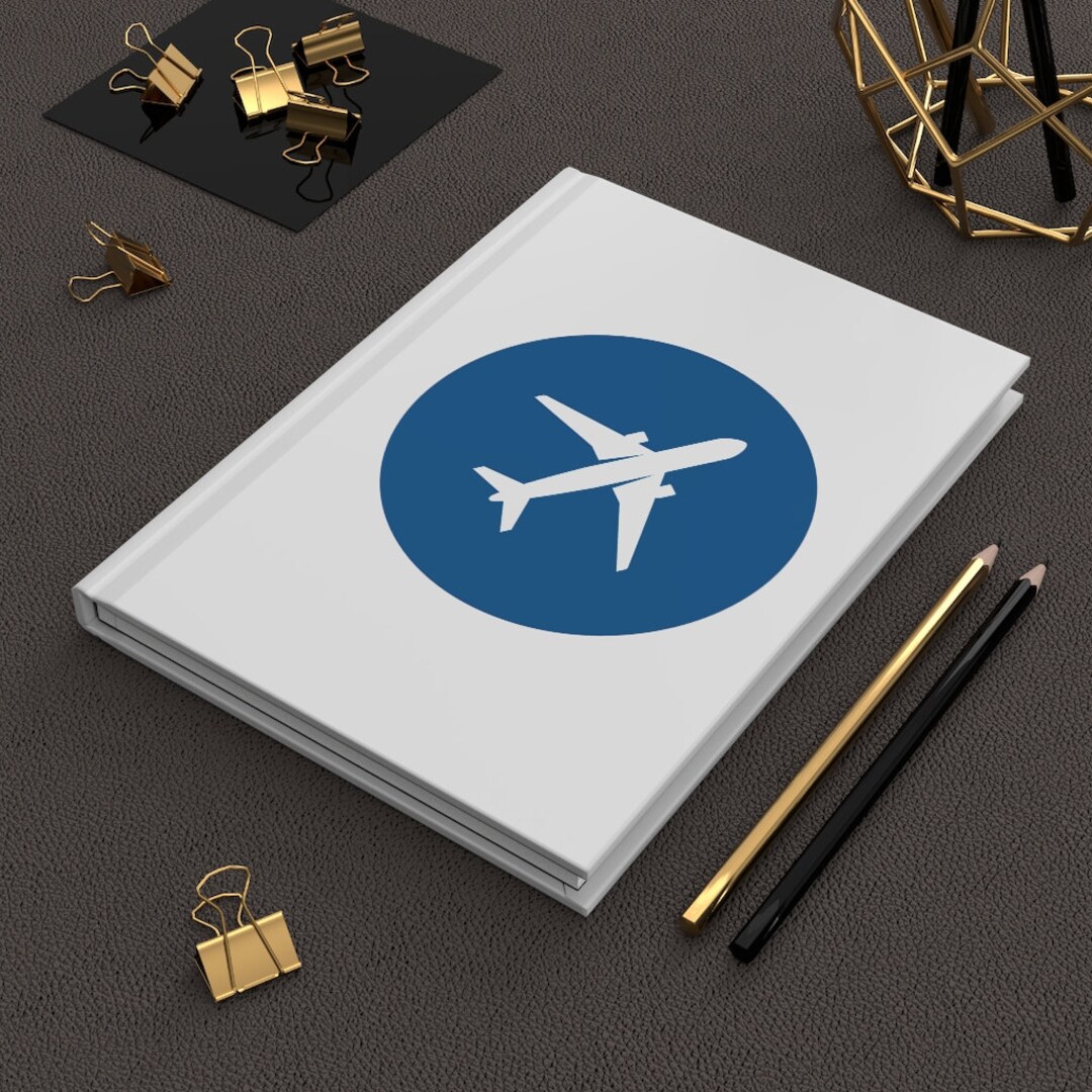 Aviation Airline Flying Plane Hardcover Journal Notebook Notepad Great ...