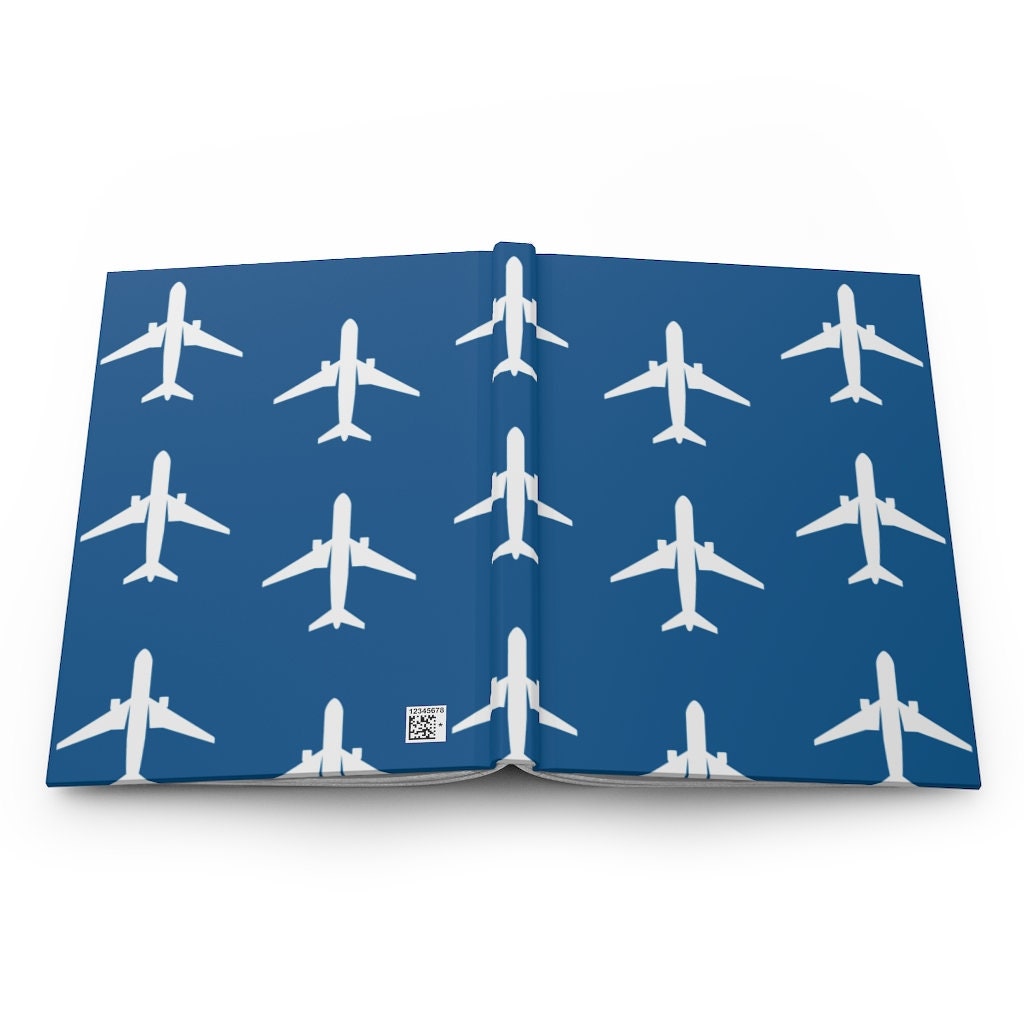 Aviation Airline Flying Aircraft Hardcover Journal Notebook Notepad ...