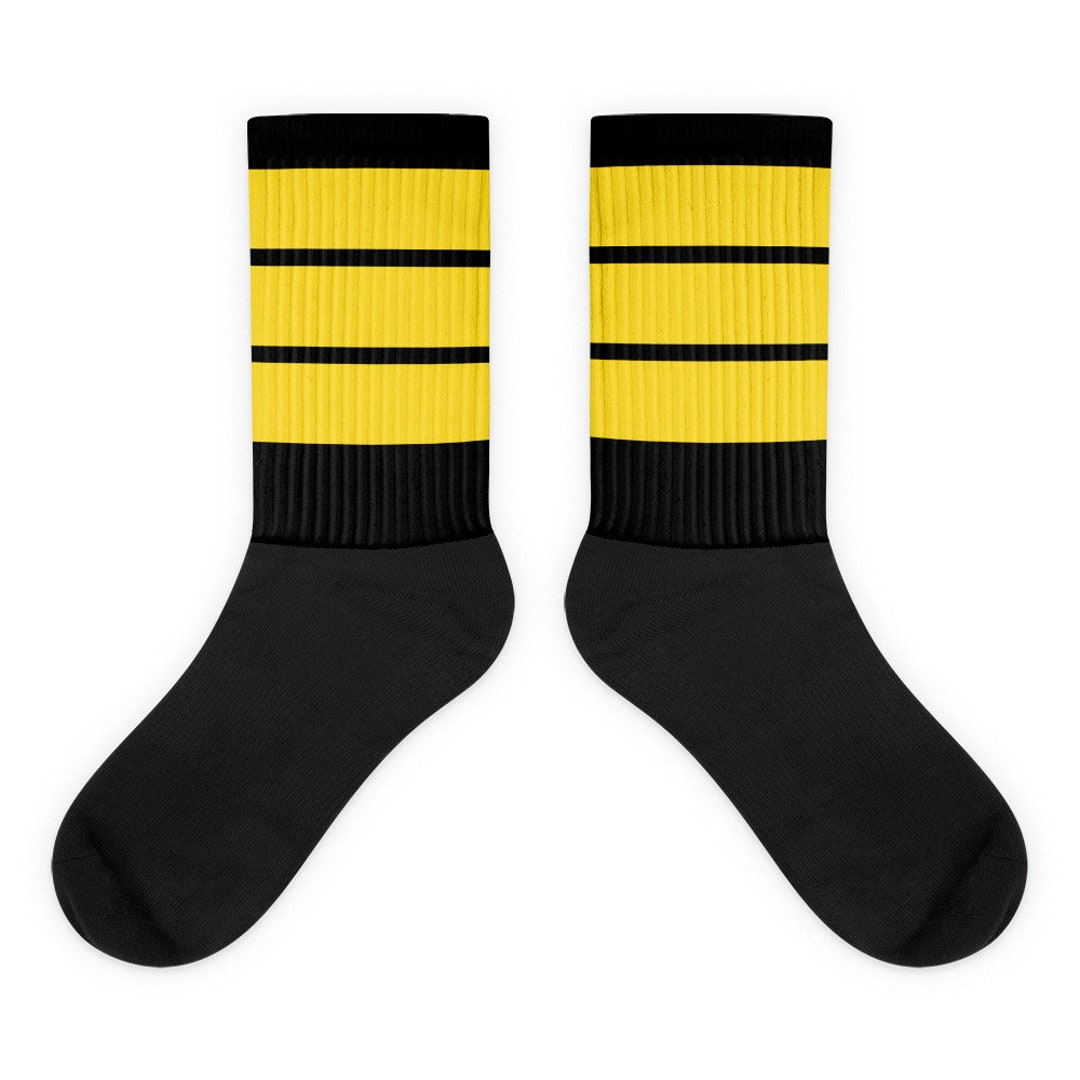 Aviation Aircraft Flying First Officer Pilot Aviator Gold Socks ...