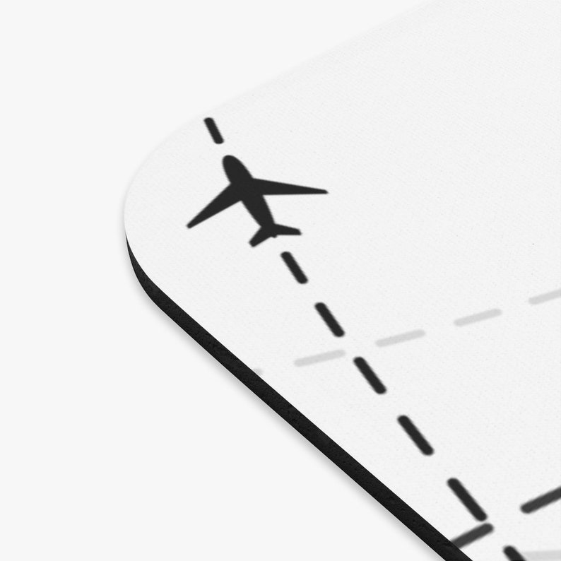 Flying Zig Zag Plane Aviator Airline Mousepad - Perfect Pilot Gift ...