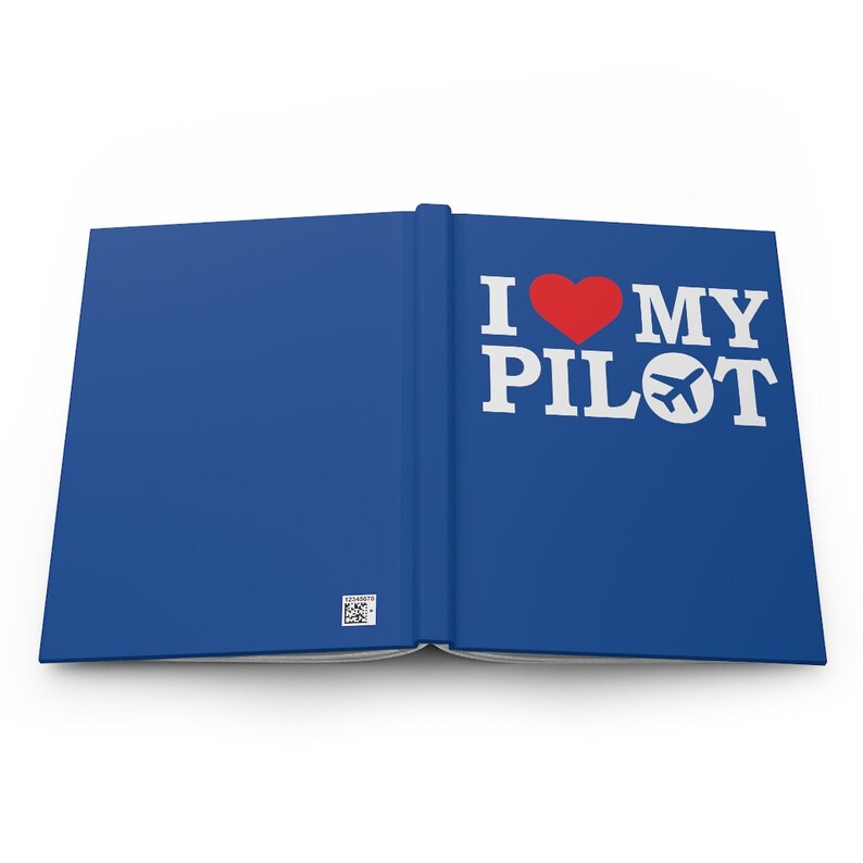 I Love My Pilot Aviation Blue Travel Hardcover Airline Journal Notebook ...