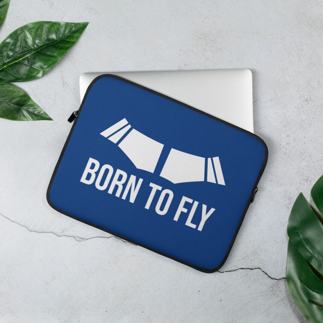 Born to Fly Aviation and Airline Laptop Sleeve Cover and Protector for ...