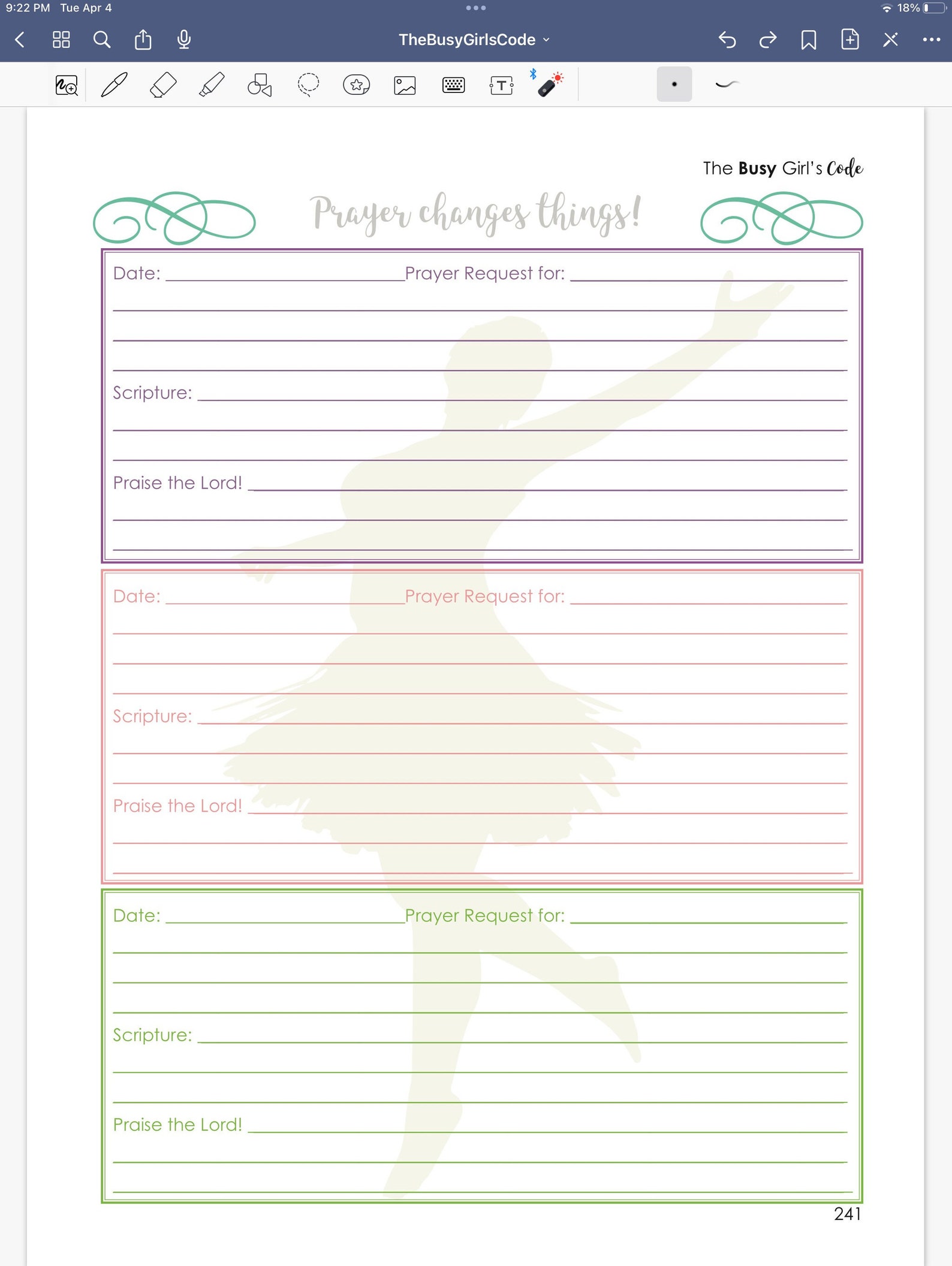 The Busy Girl's Code Digital Lifestyle Success Planner & Journal - Etsy