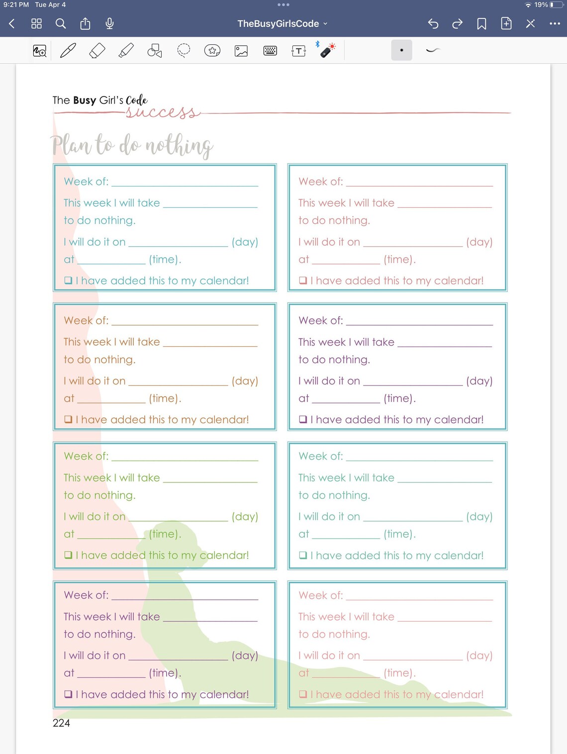 The Busy Girl's Code Digital Lifestyle Success Planner & Journal - Etsy