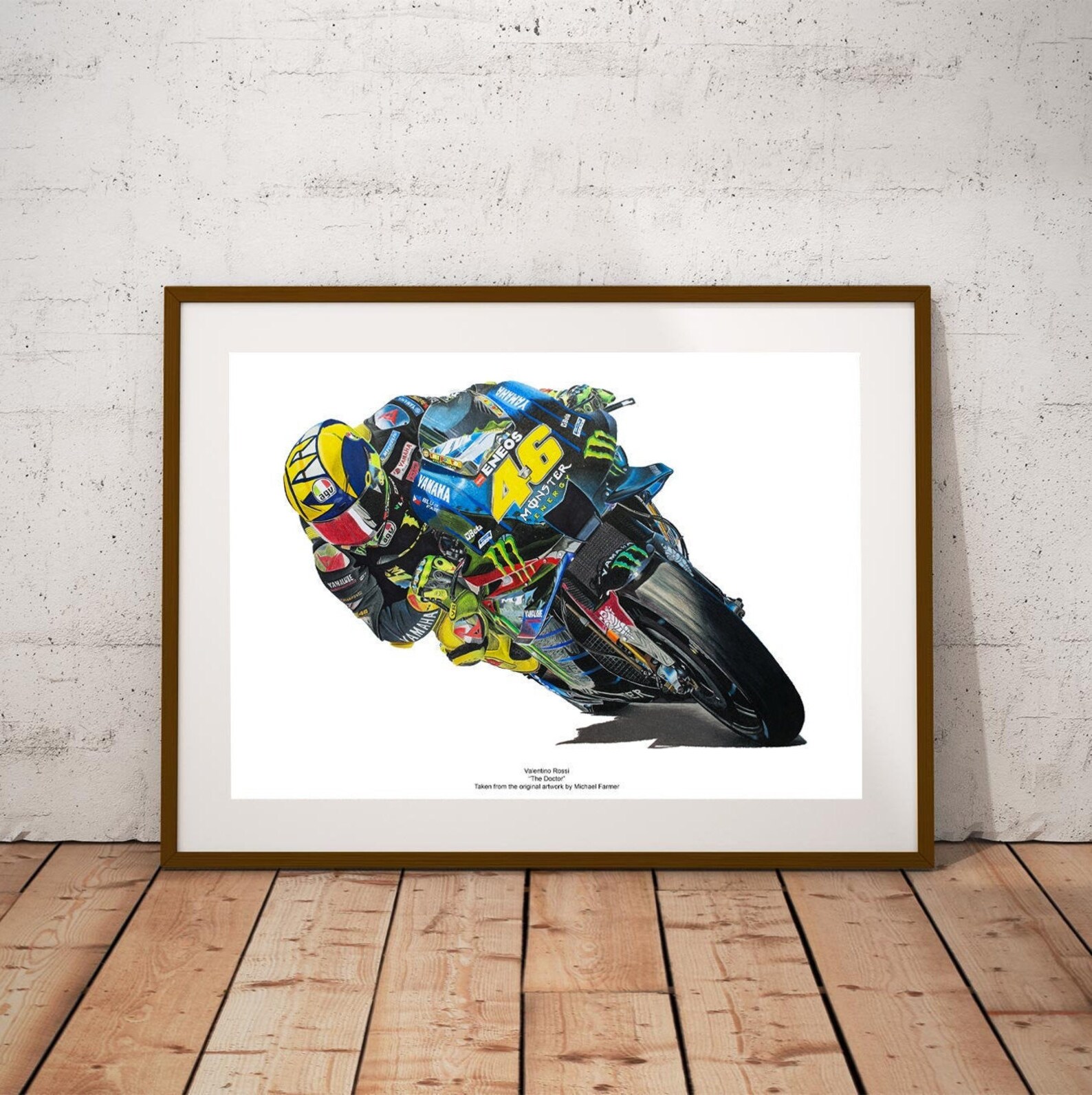 Valentino Rossi the Doctor Drawing Print - Etsy UK