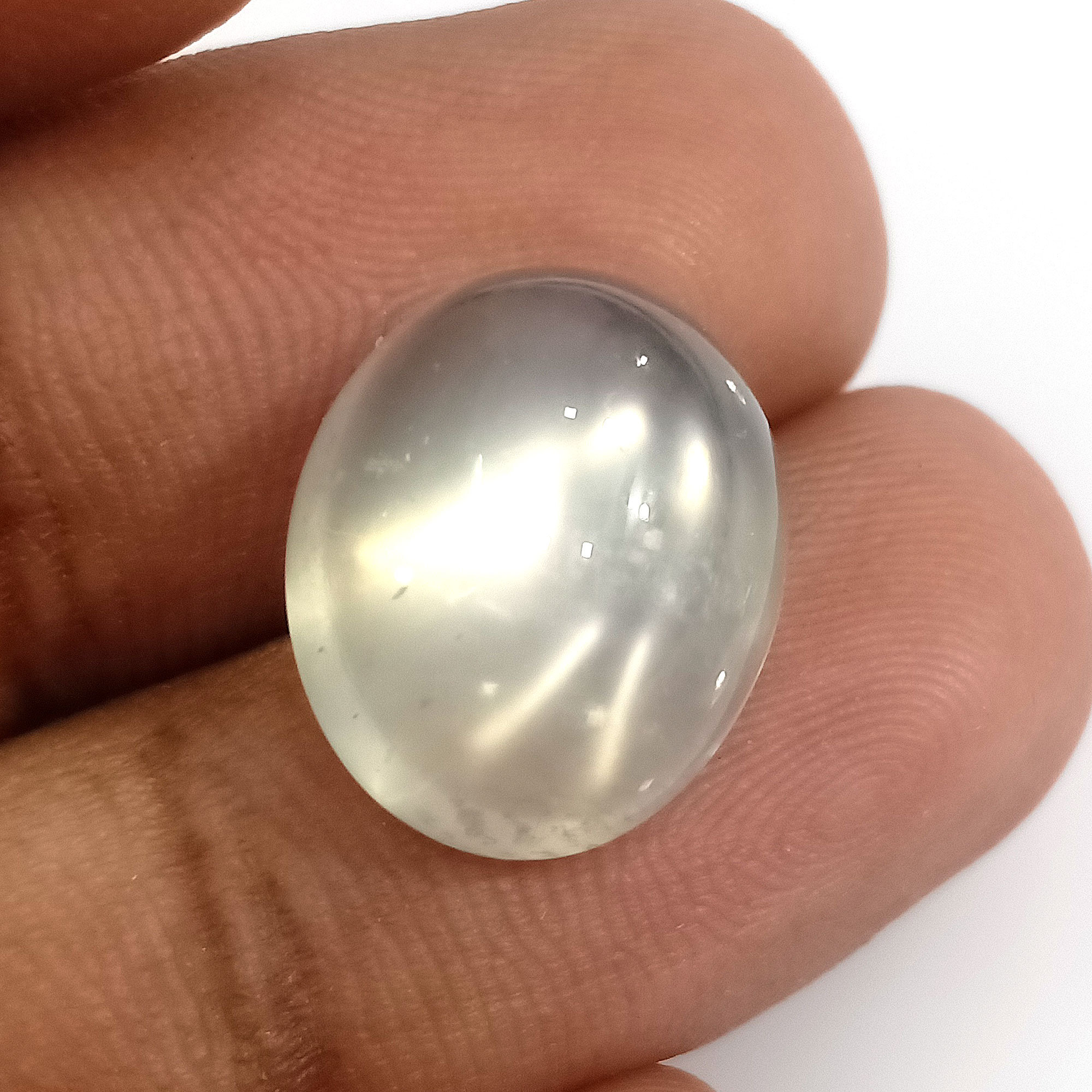 Natural White Moonstone Oval Gemstone Cabochon Beautiful | Etsy