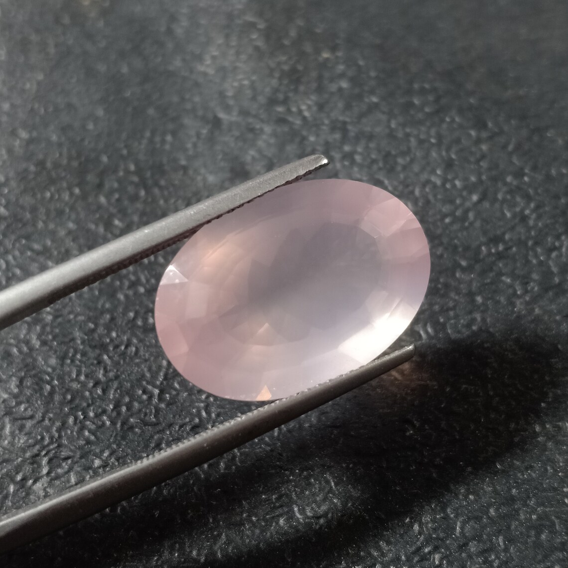 15.40 CTS Natural Rose Quartz Oval Step Cut Stone/Rose Quartz | Etsy