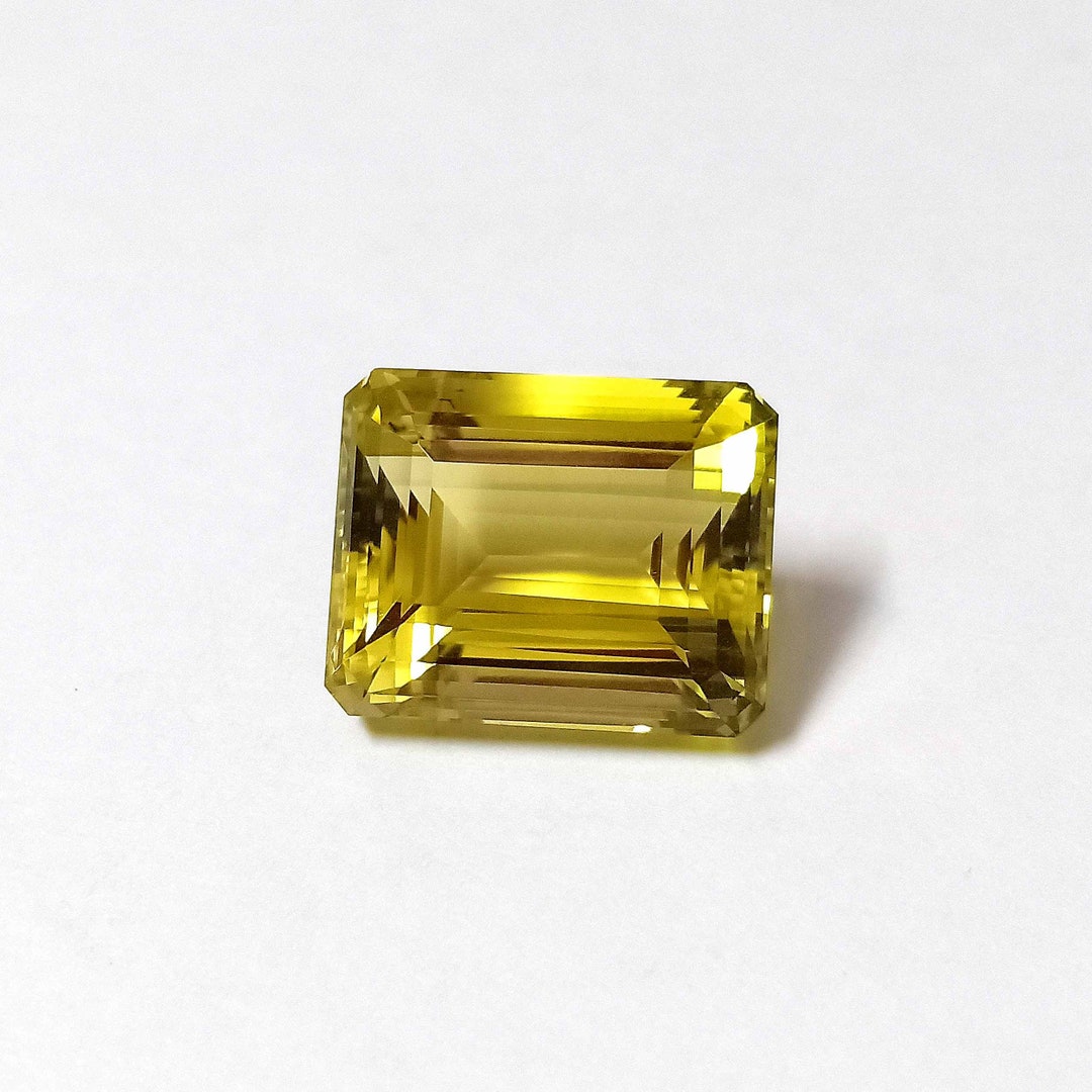 19.80 CRT Natural Lemon Topaz Octagon Cut Loose Gemstone//lemon Topaz ...