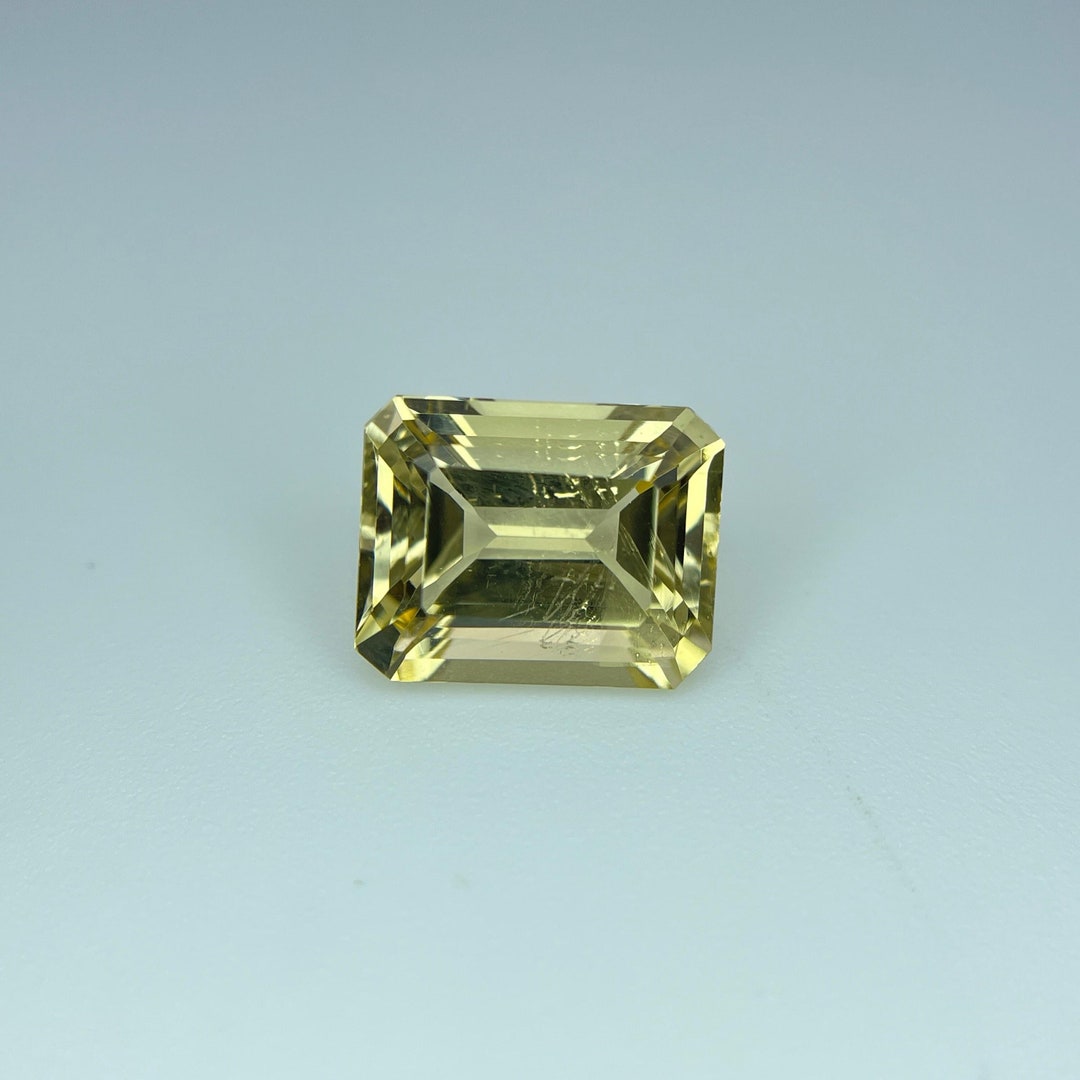 Natural Yellow Beryl , Emerald Cut Beryl , Loose Beryl for Ring ...