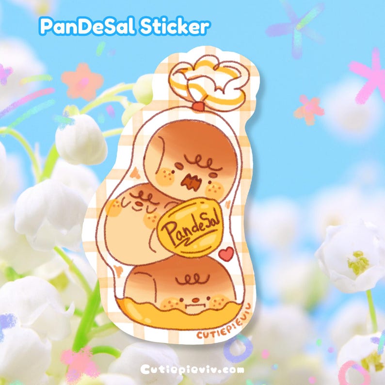Pandesal Sticker | Buy 3 Get 1 FREE《 Waterproof + Weatherproof Vinyl ...
