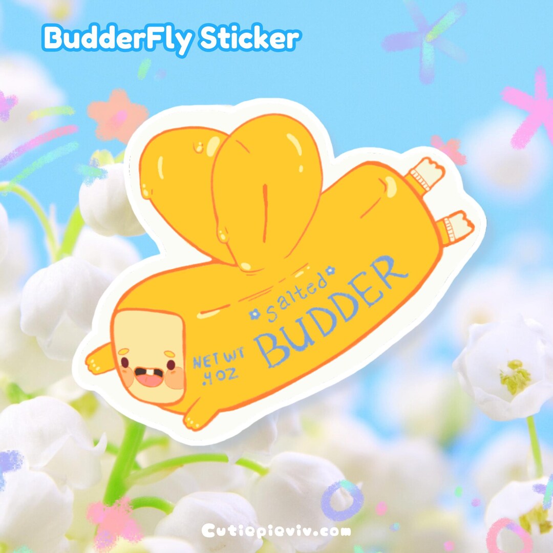 Budderfly Sticker | Buy 3 Get 1 FREE《 Waterproof + Weatherproof Vinyl ...