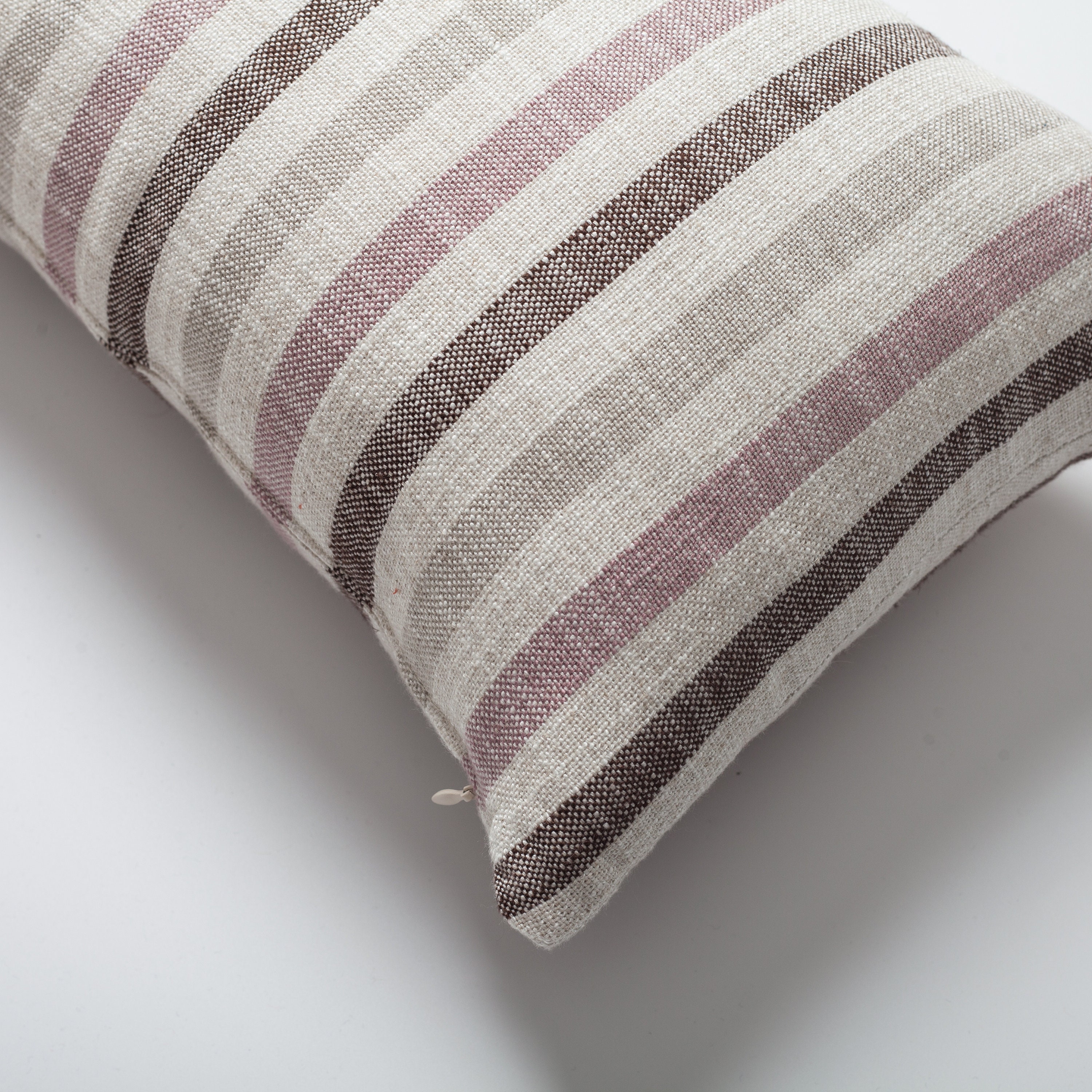 Linen White Blue Natural Native Fabric Modern Striped Colorful | Etsy