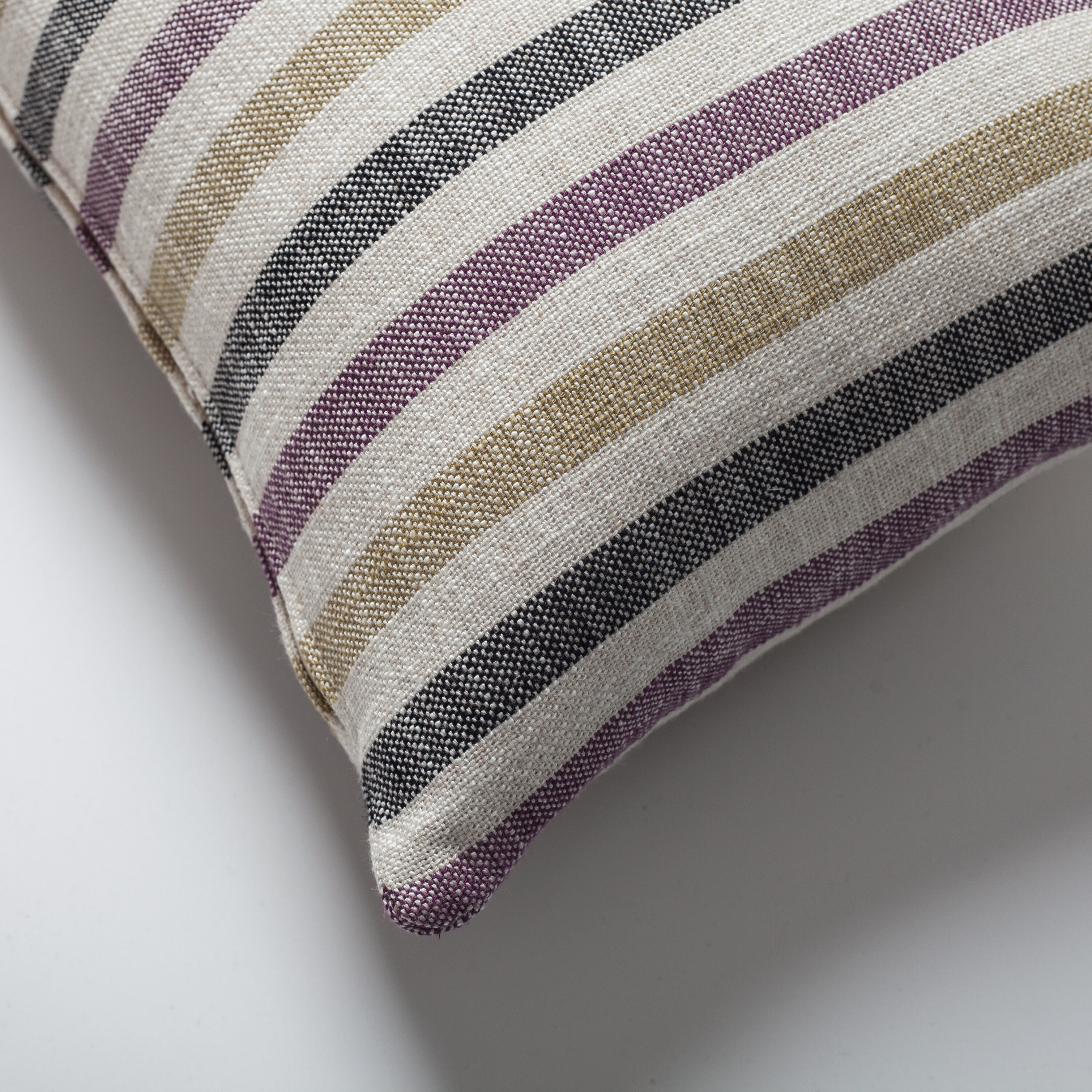 Linen White Blue Natural Native Fabric Modern Striped Colorful | Etsy