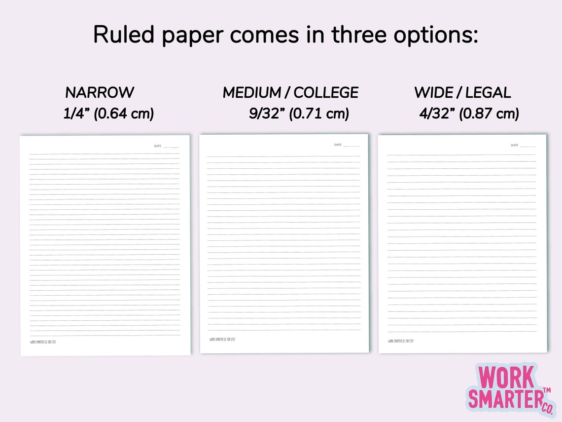 Digital Note Taking Paper Template, Lined, Ruled, Graph, Dot Grid ...