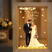 Personalized Wedding Photo Frame Lamp, Wedding Lamp Decoration, Bride ...