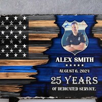 Police Badge Wooden Sign - Personalized Home or Office Decor - Etsy Canada